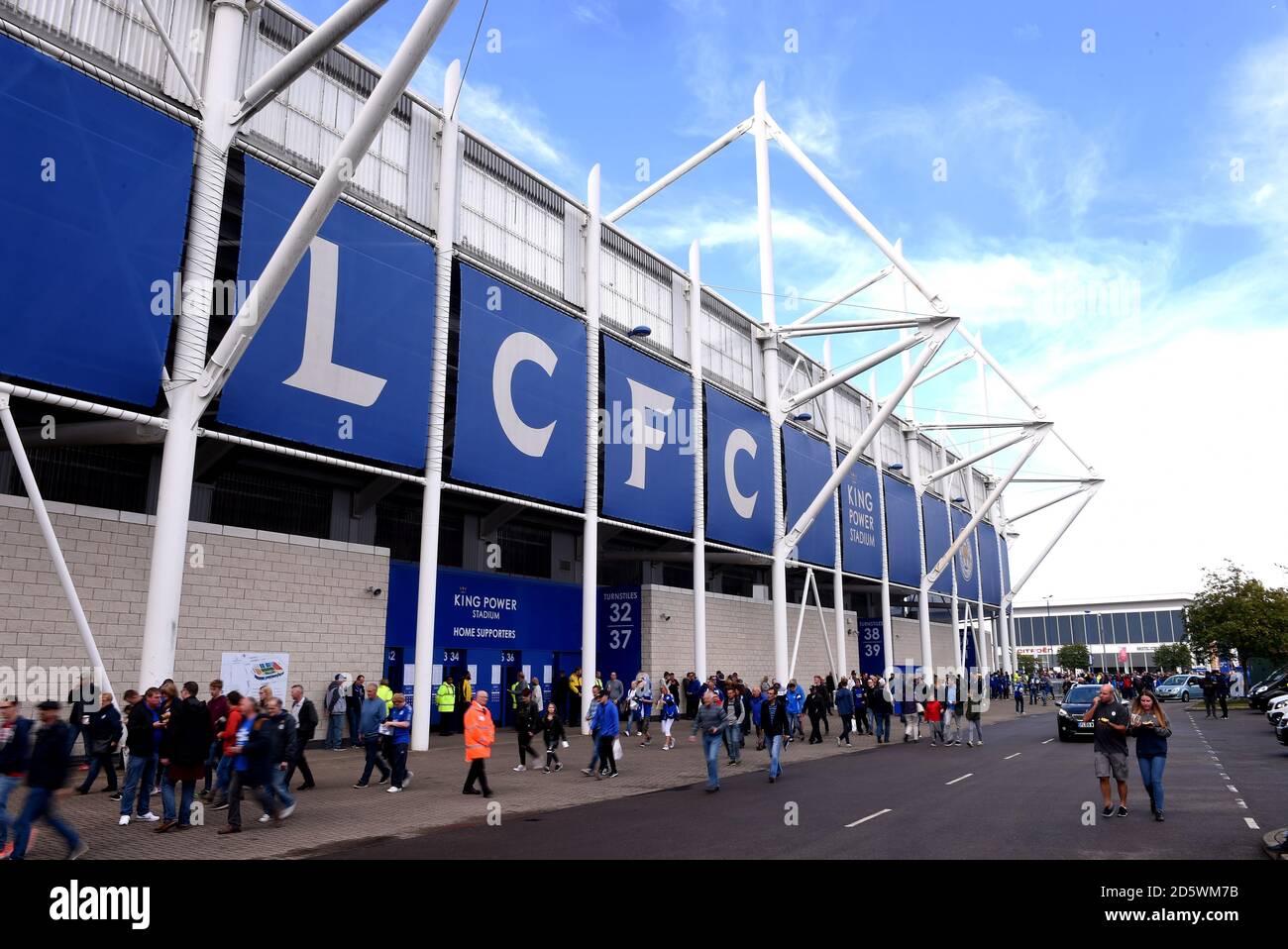 A general view of the King Power Stadium before kick-off Stock Photo ...