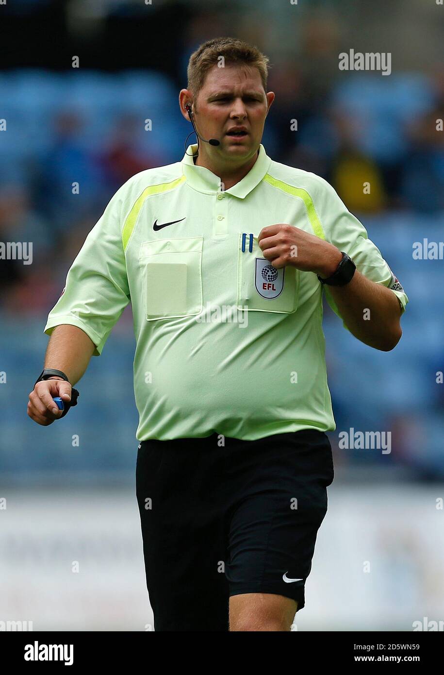 Match referee Brett Huxtable Stock Photo - Alamy