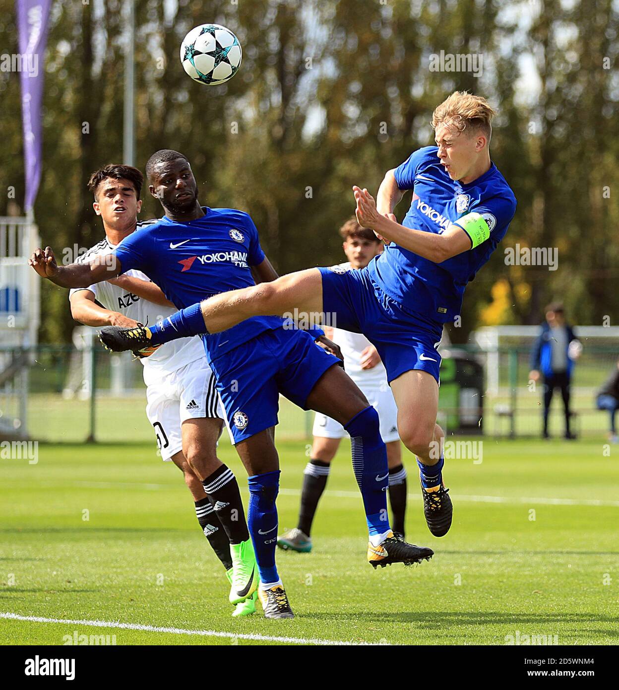Chelsea's Luke McCormick makes a challenge in the area Stock Photo - Alamy