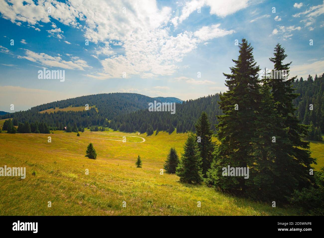 Sunny view of the Velka Fatra mountain on the central Slovakia Stock ...