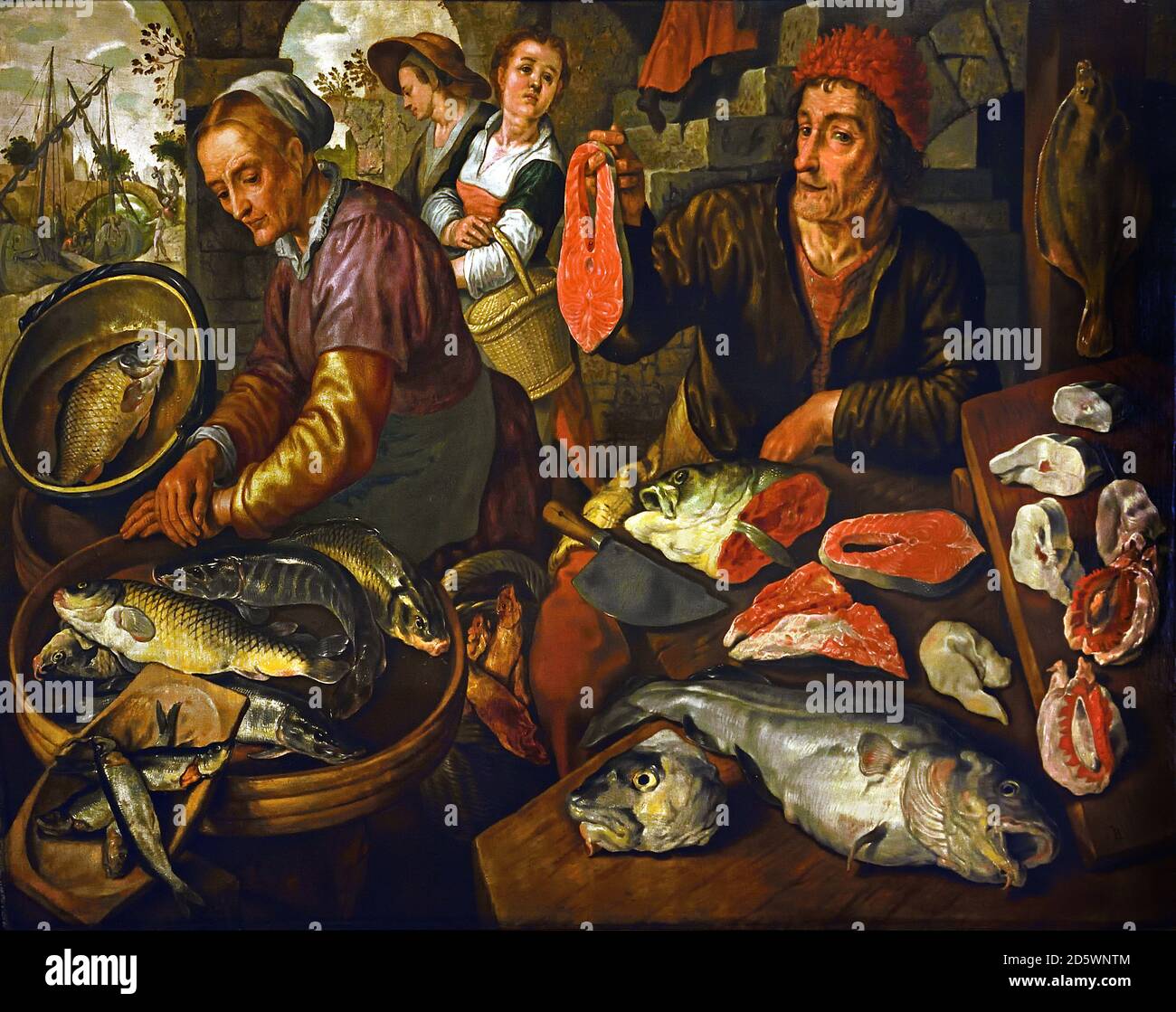 Le marché aux poissons - The fish market 1568 Joachim Beuckelaer (1533 ...