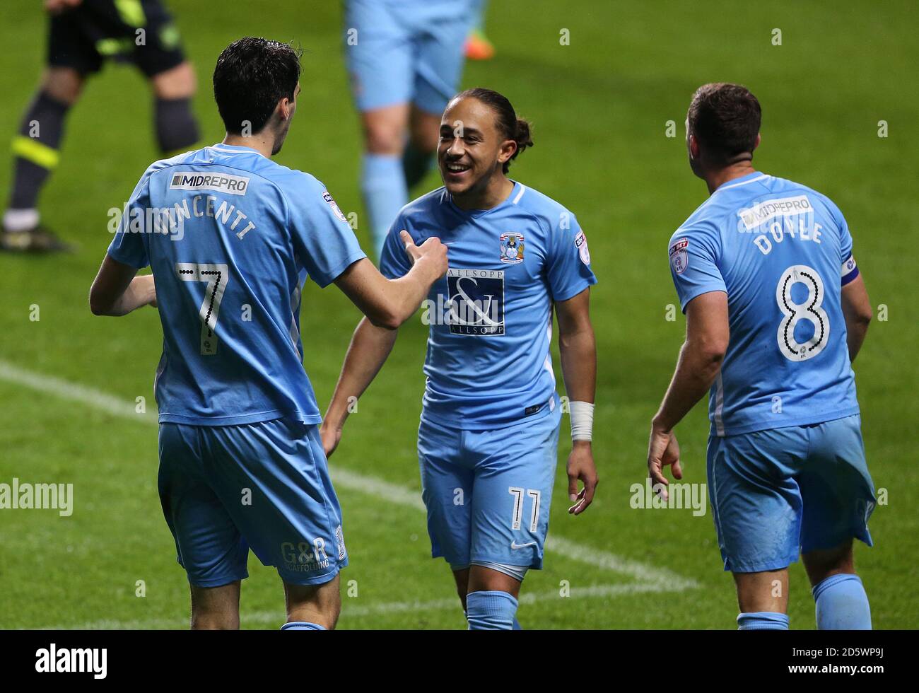 Coventry City's Peter Vincenti celebrates scoring the second goal ...