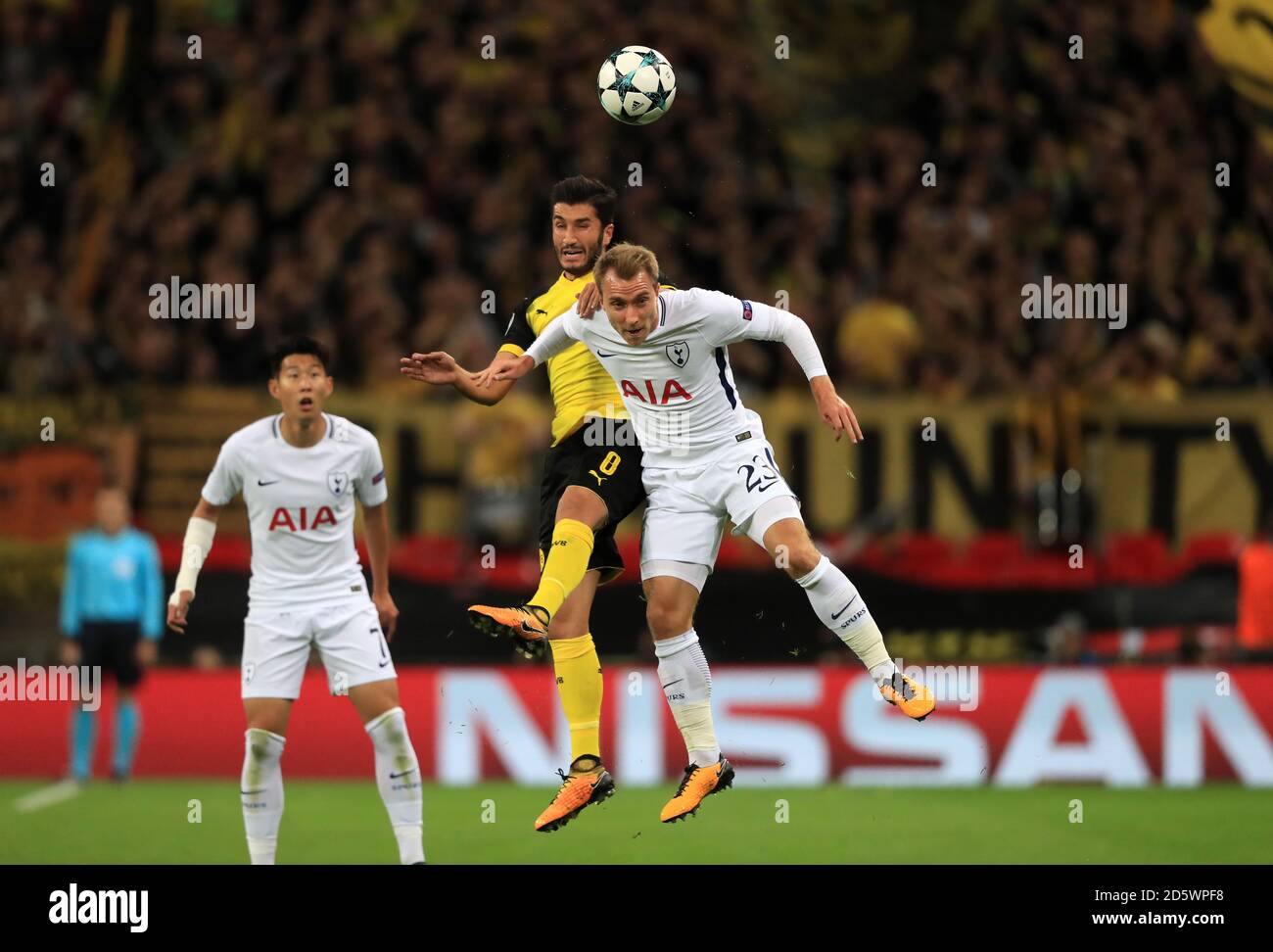 Borussia Dortmund's Nuri Sahin (left) and Tottenham Hotspur's Christian ...