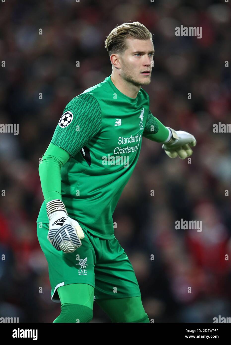 Liverpool goalkeeper Loris Karius in action Stock Photo - Alamy