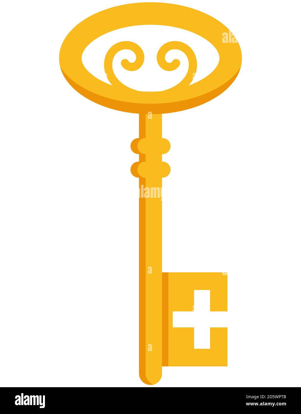 Cartoon old key Cut Out Stock Images & Pictures - Alamy