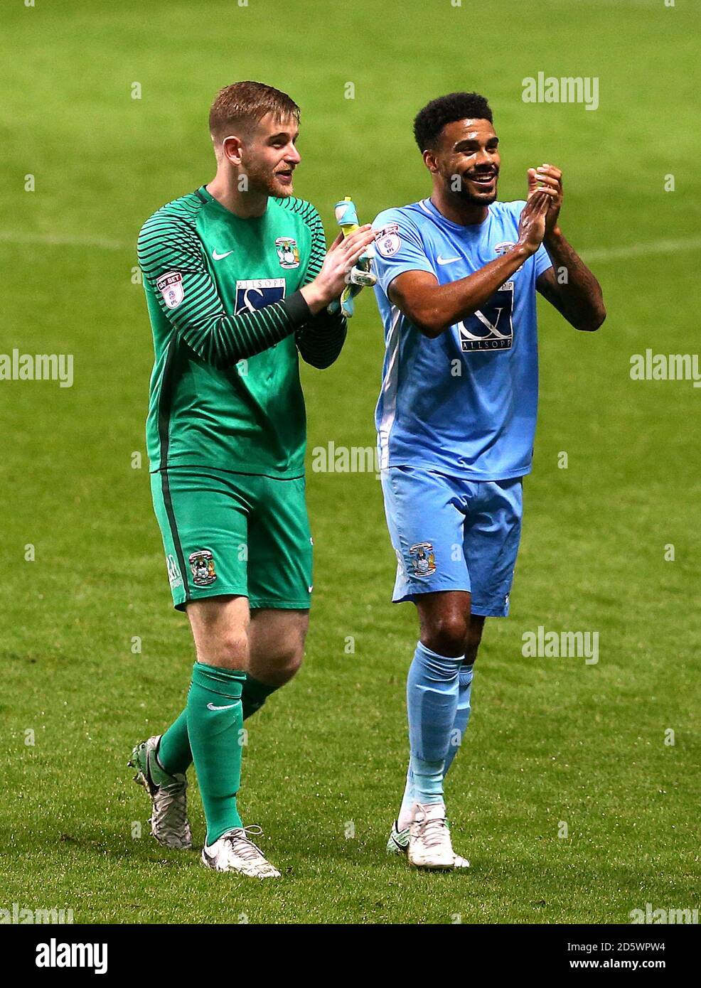 Coventry Citys Lee Burge (left) and Jordan Willis Stock Photo - Alamy