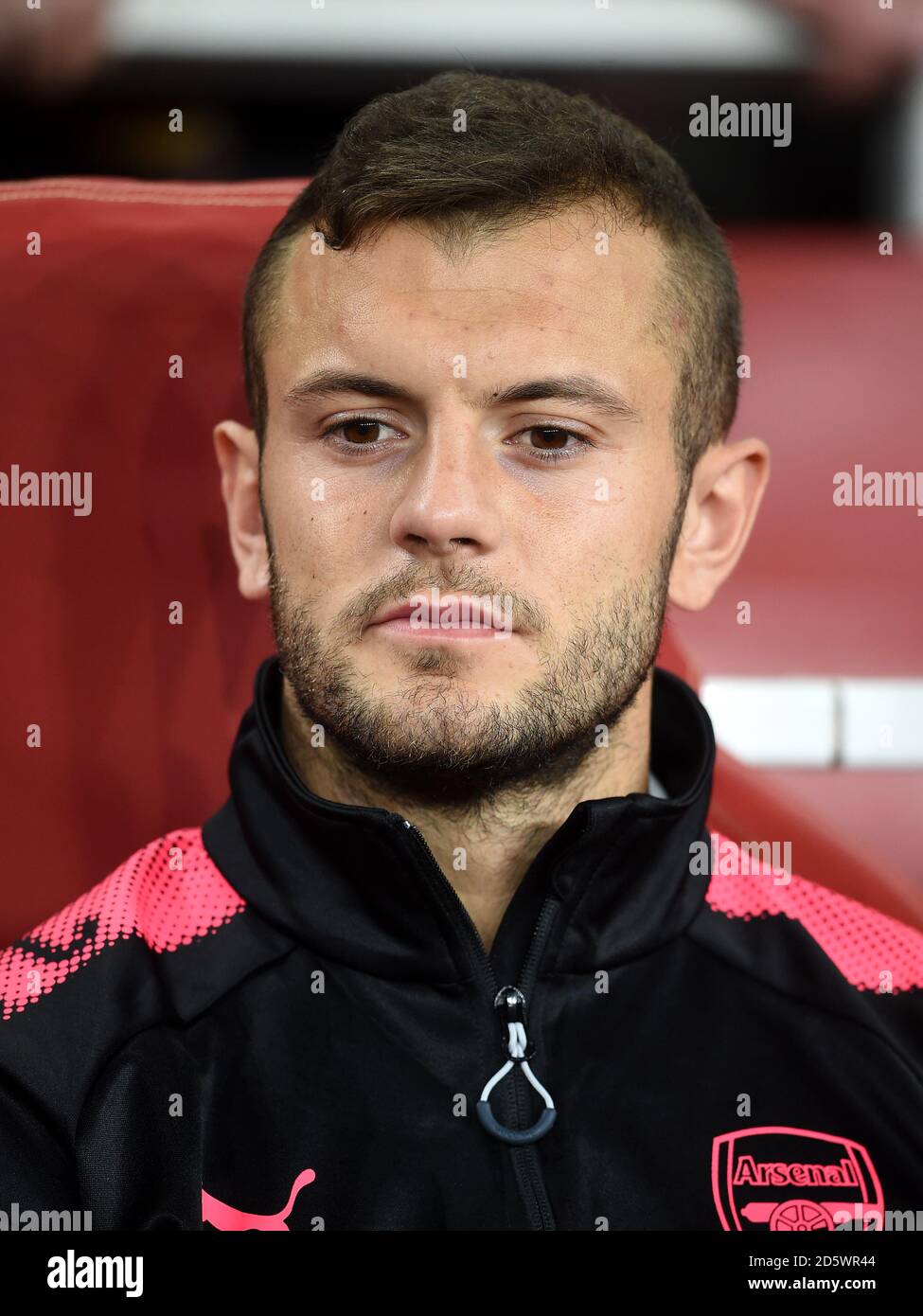 Arsenal's Jack Wilshere on the bench Stock Photo - Alamy