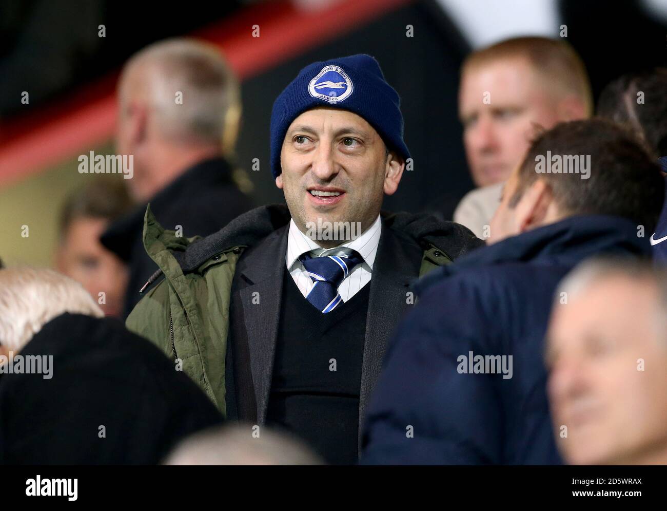 Brighton and Hove Albion's chairman Tony Bloom in the stands Stock ...