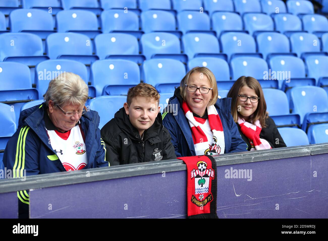 Southampton fans in the stands before the game Stock Photo - Alamy