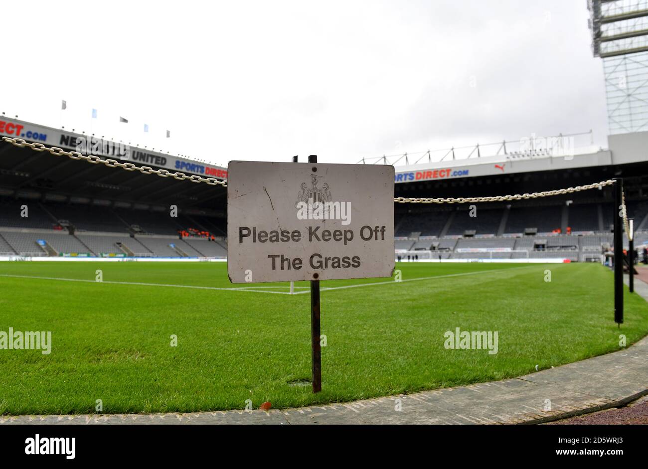 Please keep off pitch sign hi-res stock photography and images - Alamy