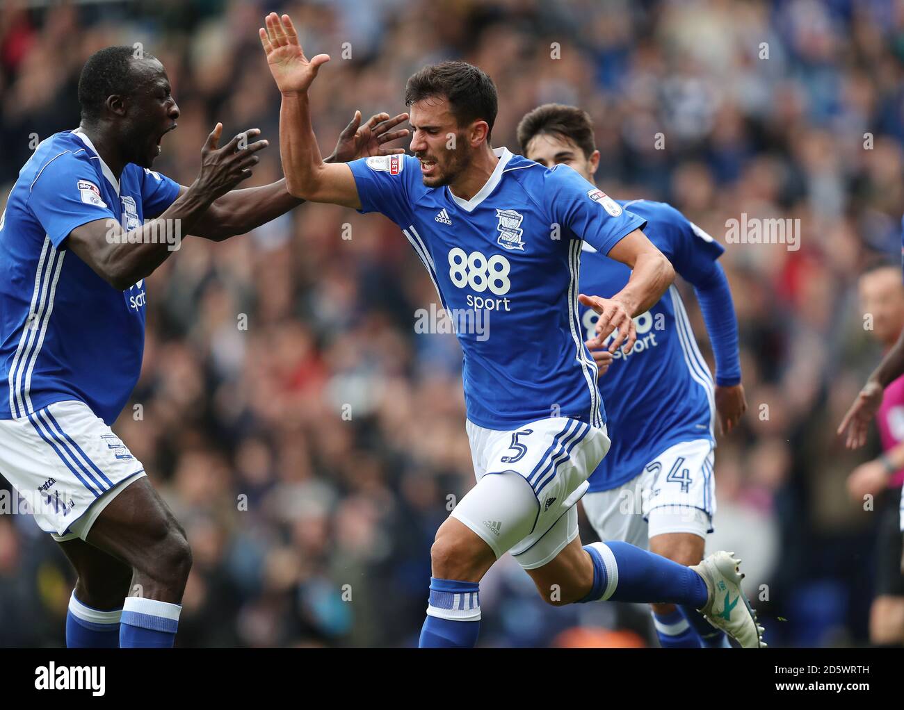 Birmingham City's Maxime Colin celebrates scoring the first goal Stock ...