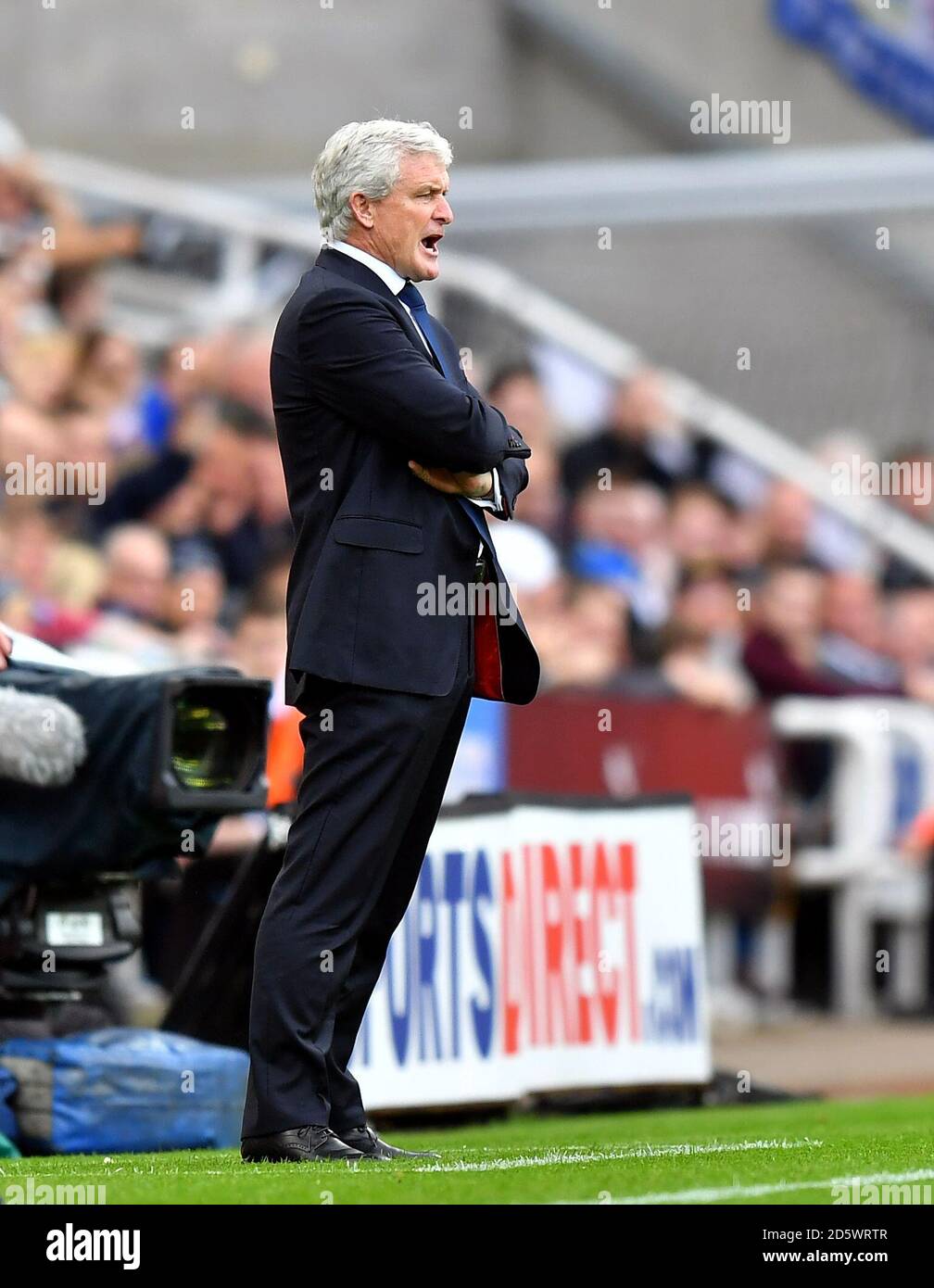 Stoke City manager Mark Hughes Stock Photo - Alamy