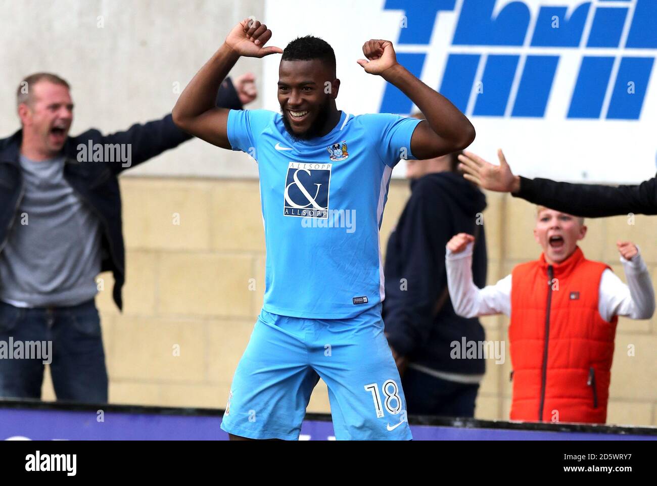 Coventry City's Duckens Nazon celebrates his Goal Stock Photo - Alamy