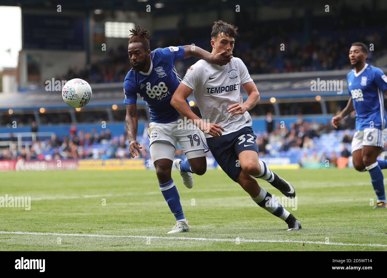 Birmingham City's Jacques Maghoma and Preston North End's Josh Earl ...