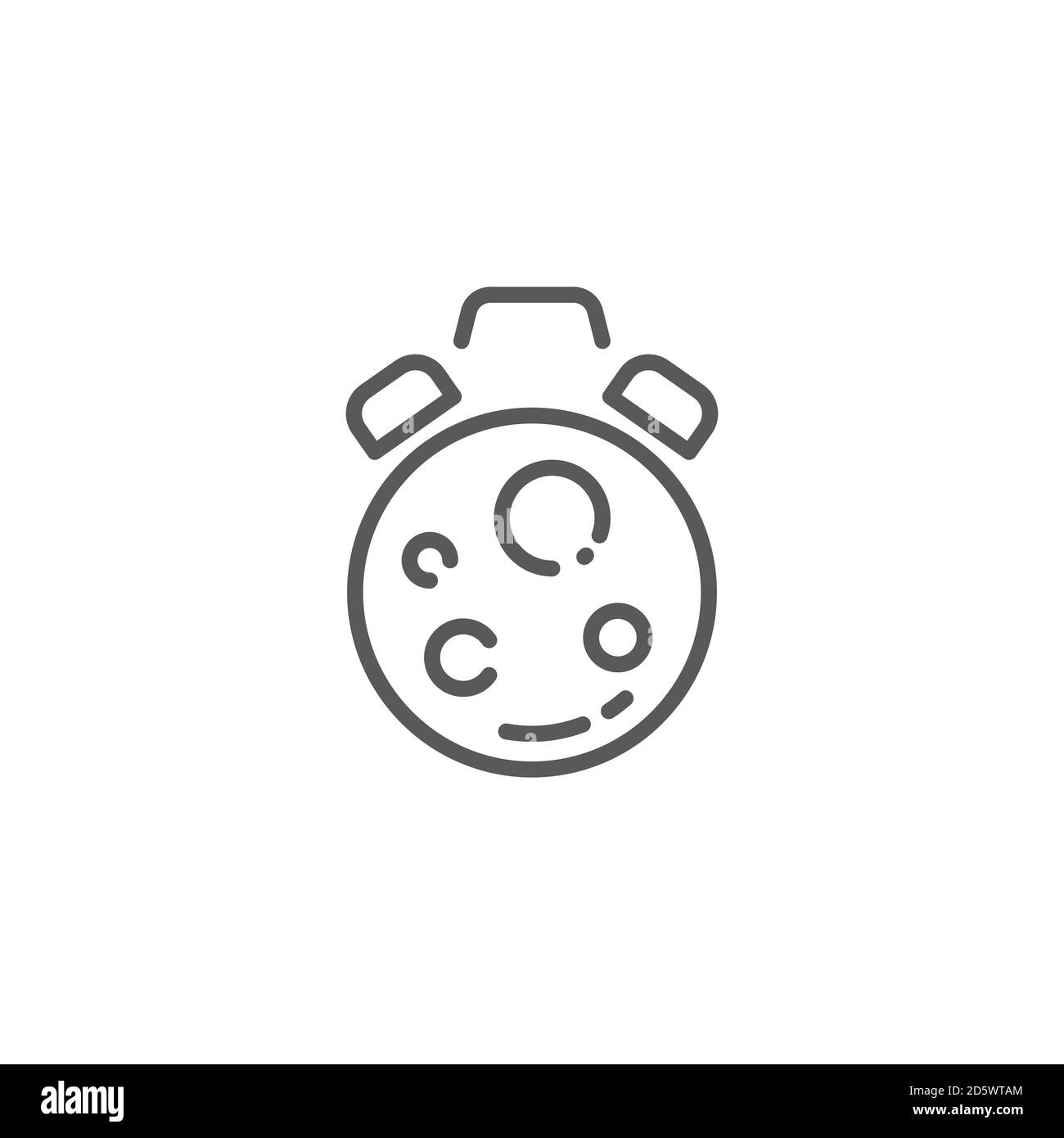 Sleeping time vector icon symbol isolated on white background Stock ...