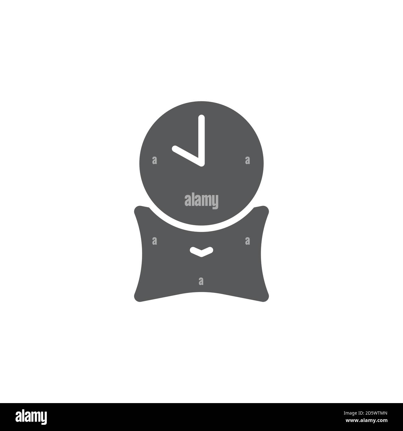 Sleeping time vector icon symbol isolated on white background Stock ...