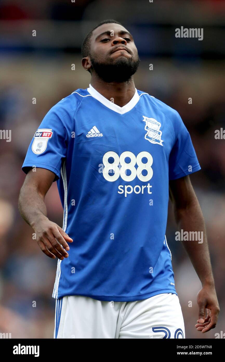 Birmingham City's Jeremie Boga reacts Stock Photo - Alamy