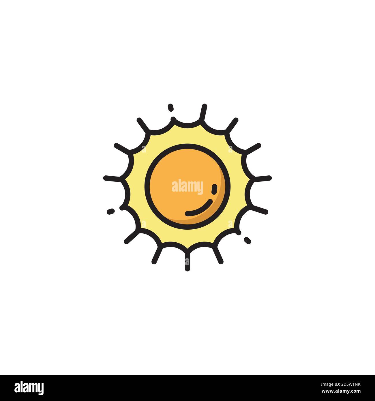 Solar star vector icon symbol isolated on white background Stock Vector ...