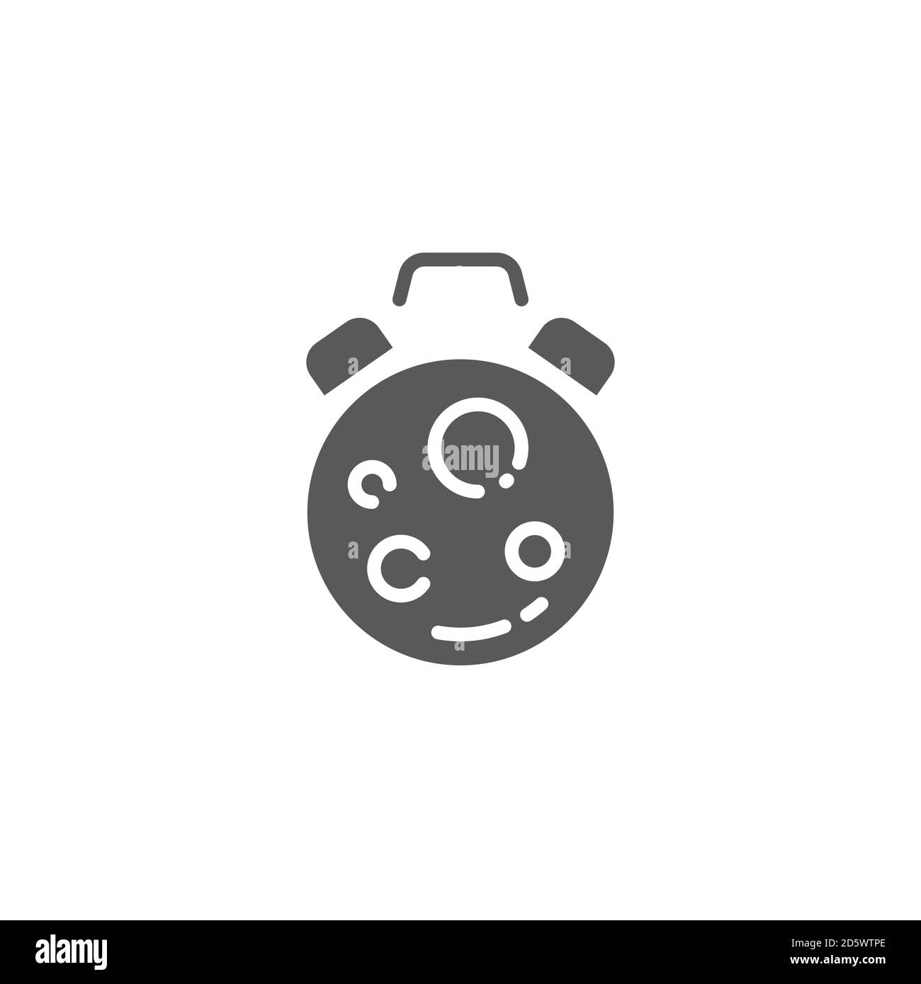 Sleeping time vector icon symbol isolated on white background Stock ...