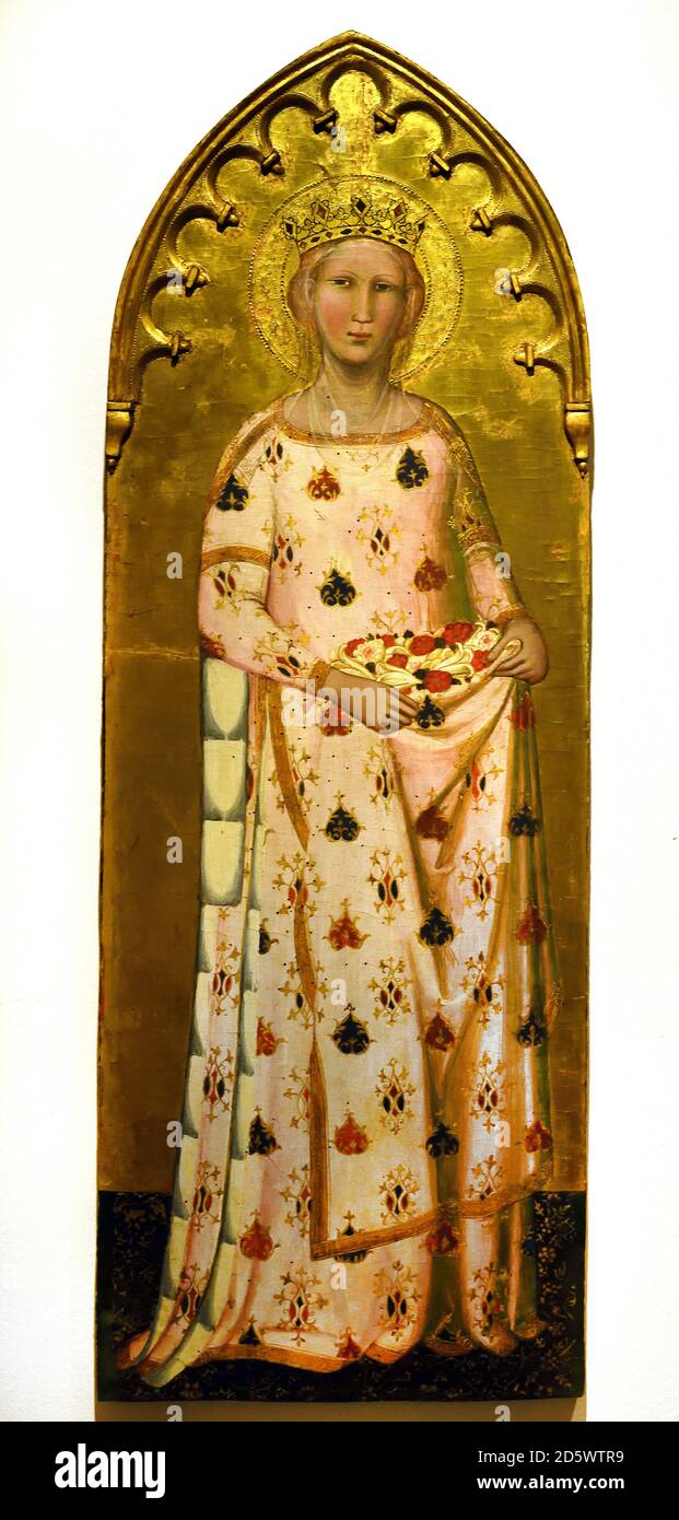 Elizabeth of Hungary 1365 Pietro Nelli 1375-1419 Italian, Italy Stock ...