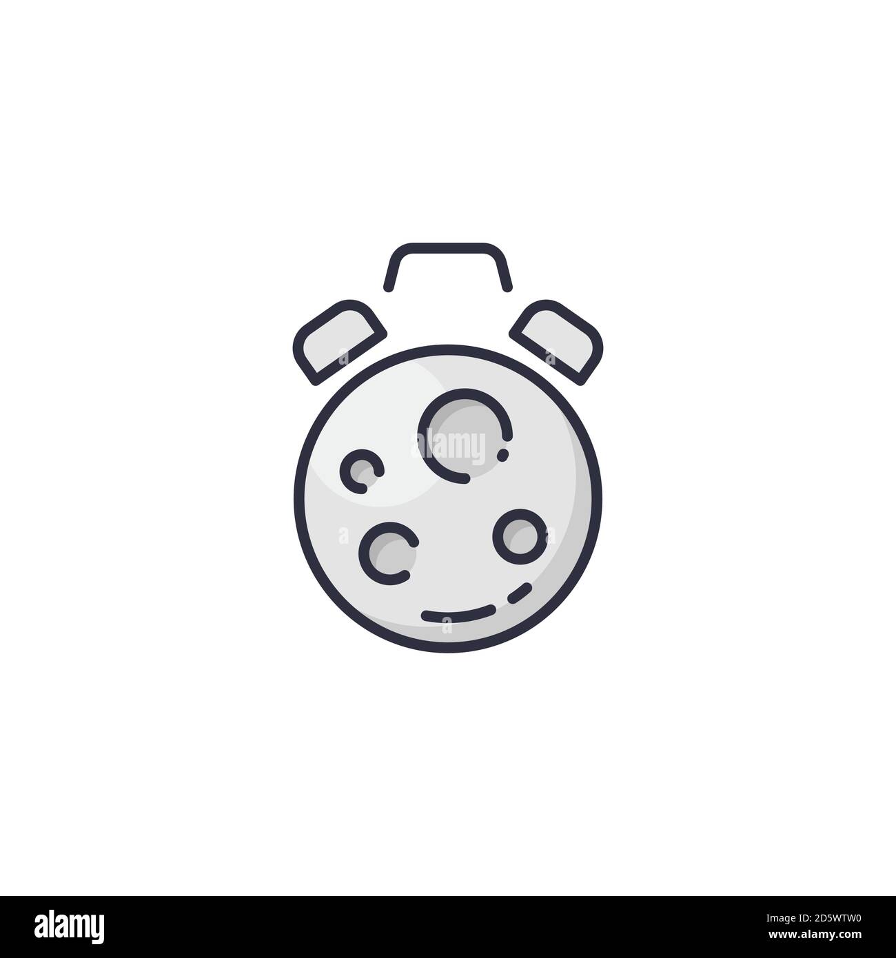 Sleeping time vector icon symbol isolated on white background Stock ...