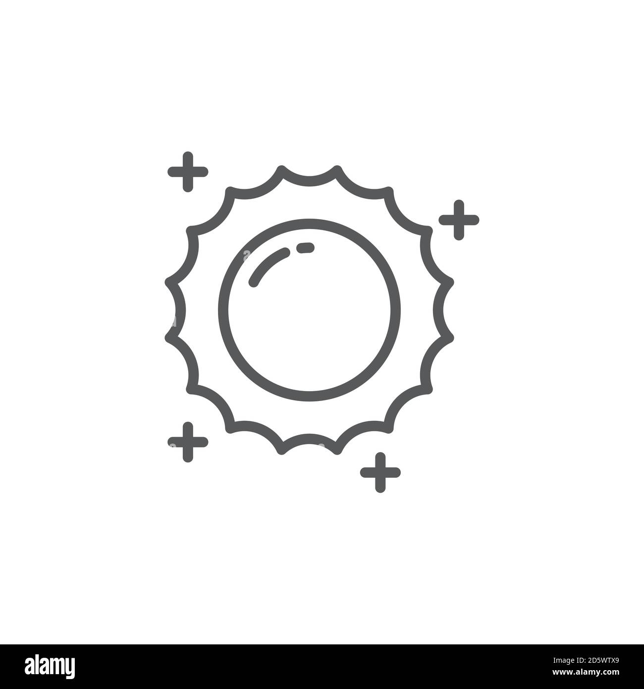 Solar star vector icon symbol isolated on white background Stock Vector ...