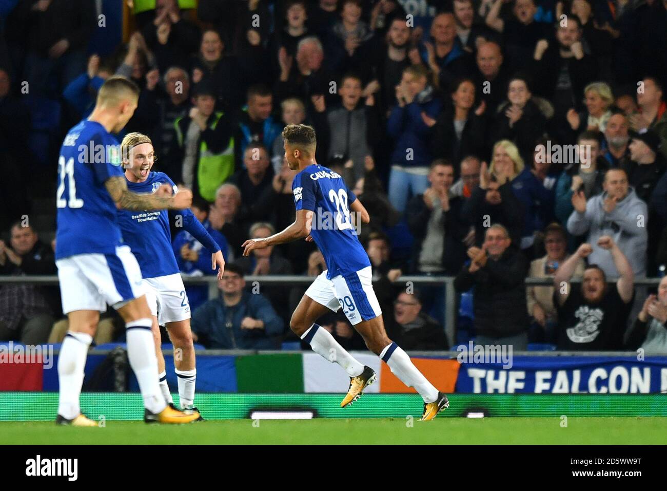 Everton's Dominic Calvert-Lewin celebrates Stock Photo - Alamy