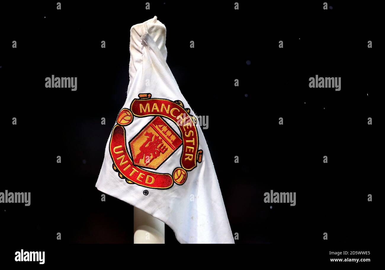 A Manchester United corner flag Stock Photo - Alamy