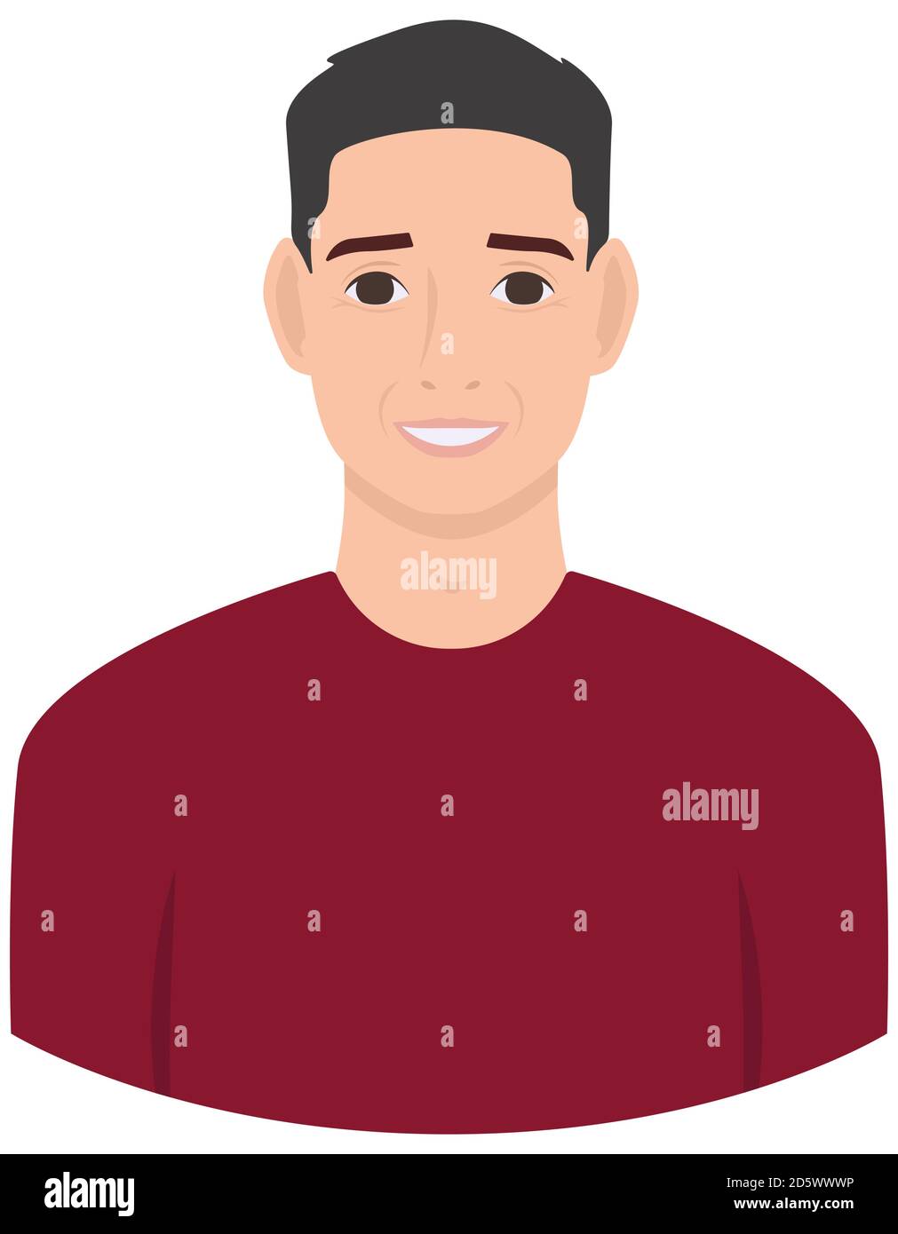 Smiling man avatar Stock Vector Images - Alamy