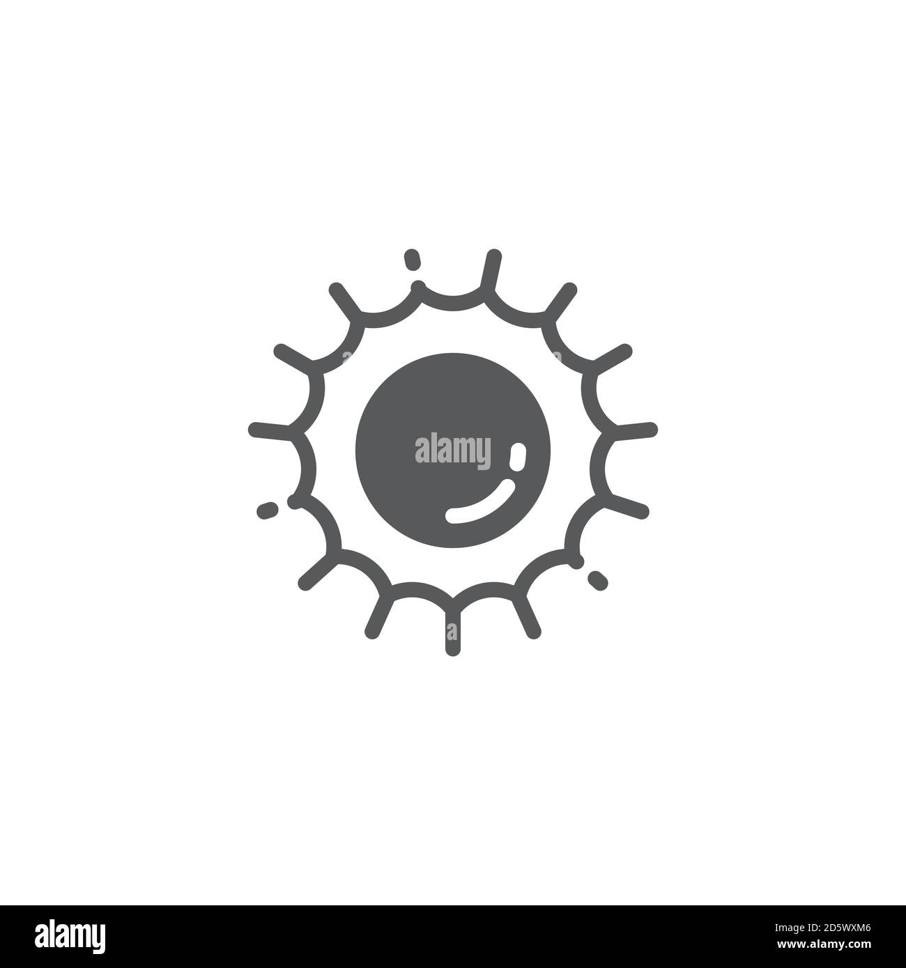 Solar star vector icon symbol isolated on white background Stock Vector ...