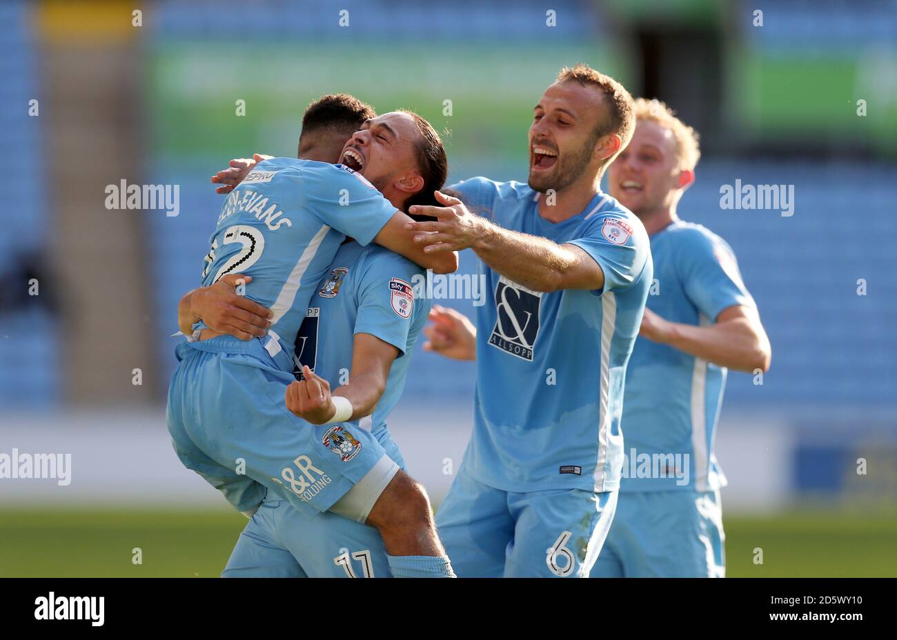 Coventry City's Devon Kelly-Evans celebrates after scoring his side's ...