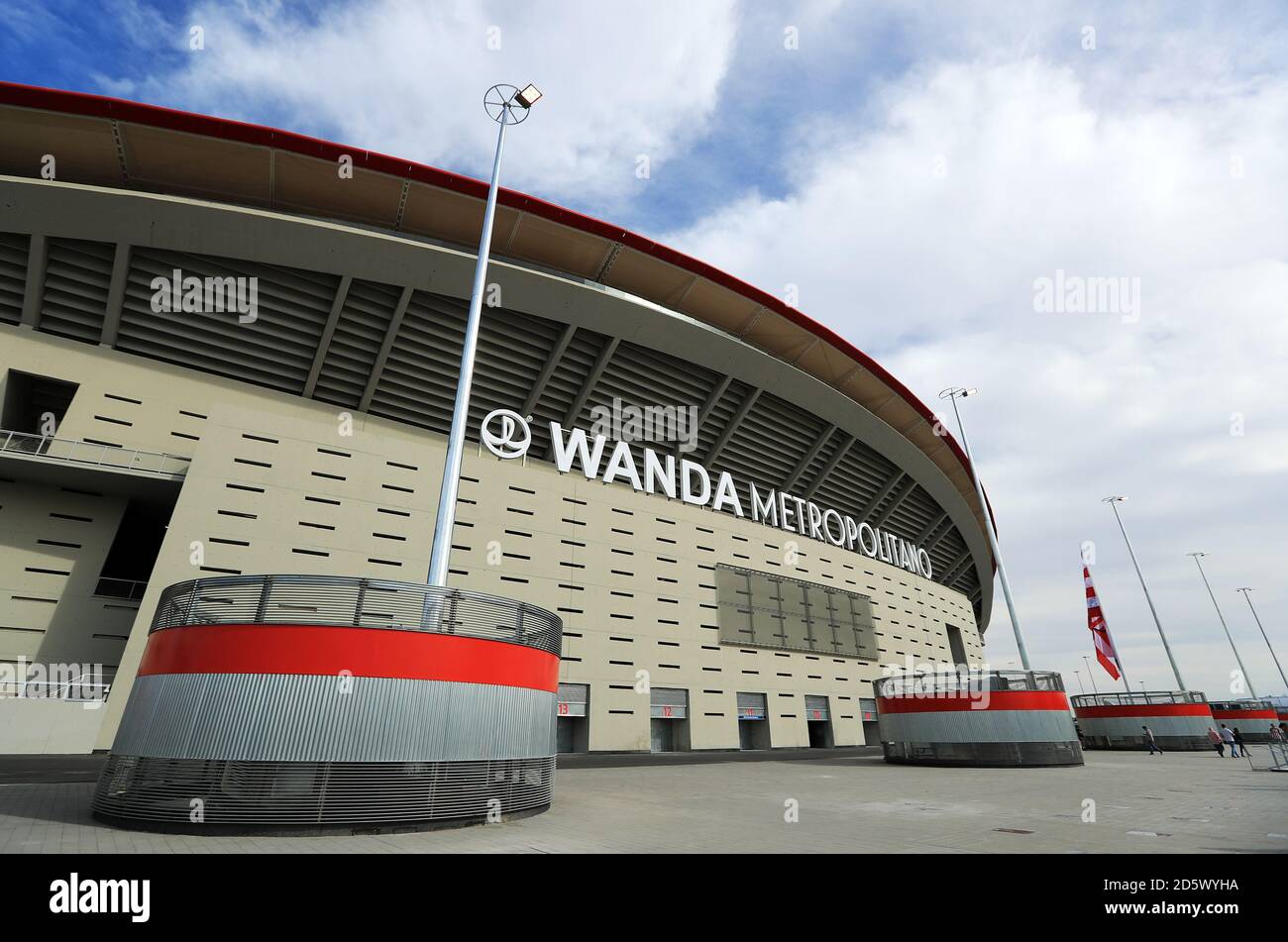 A view of the new Wanda Metropolitano stadium before the game Stock ...