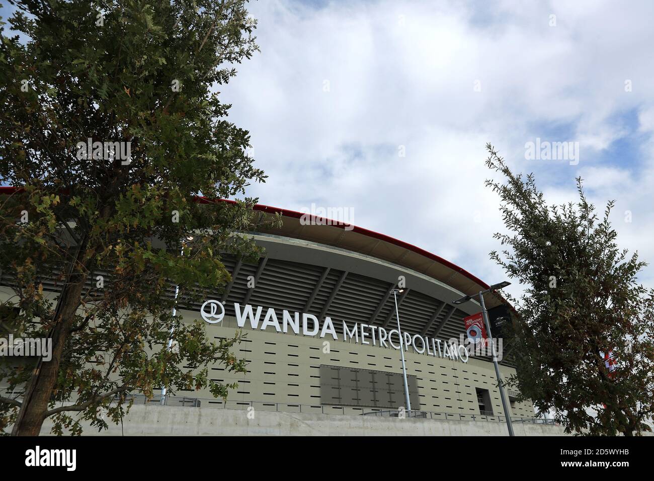 A view of the new Wanda Metropolitano stadium before the game Stock ...