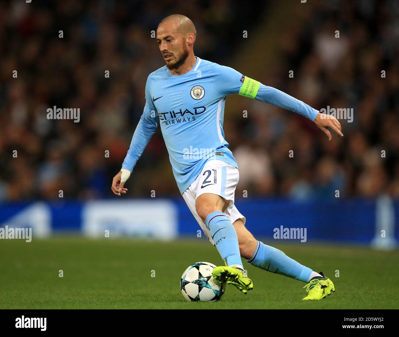 Manchester City's David Silva Stock Photo - Alamy
