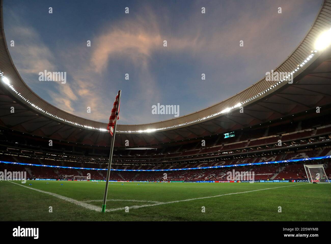 A view of the new Wanda Metropolitano stadium before the game Stock ...