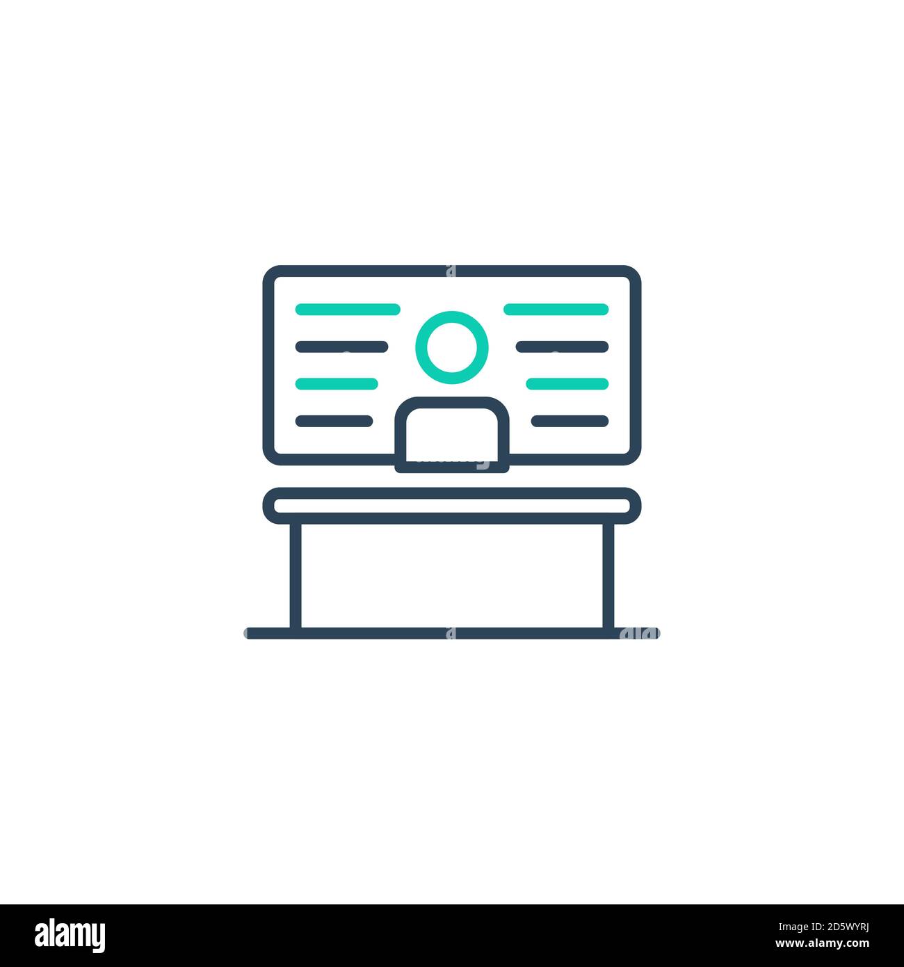 Teacher, instructor vector icon symbol isolated on white background ...