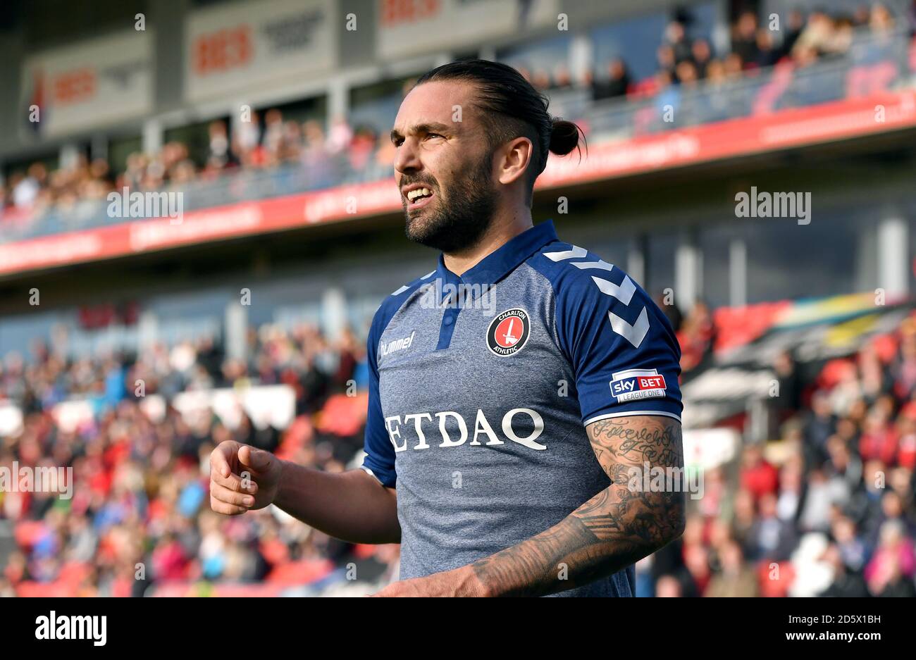Charlton's Ricky Holmes Stock Photo - Alamy