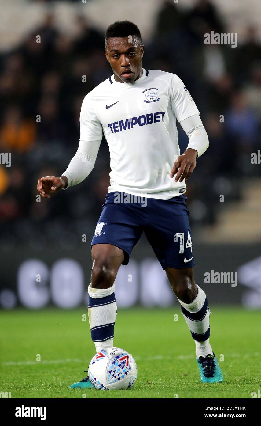 Darnell Fisher, Preston North End Stock Photo - Alamy