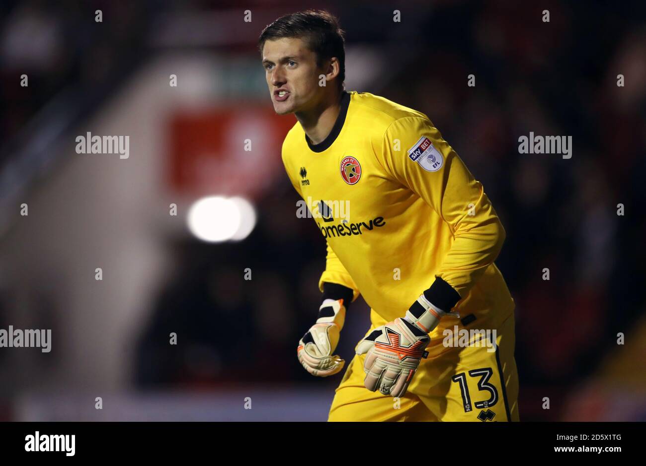 Walsall goalkeeper Liam Roberts Stock Photo - Alamy