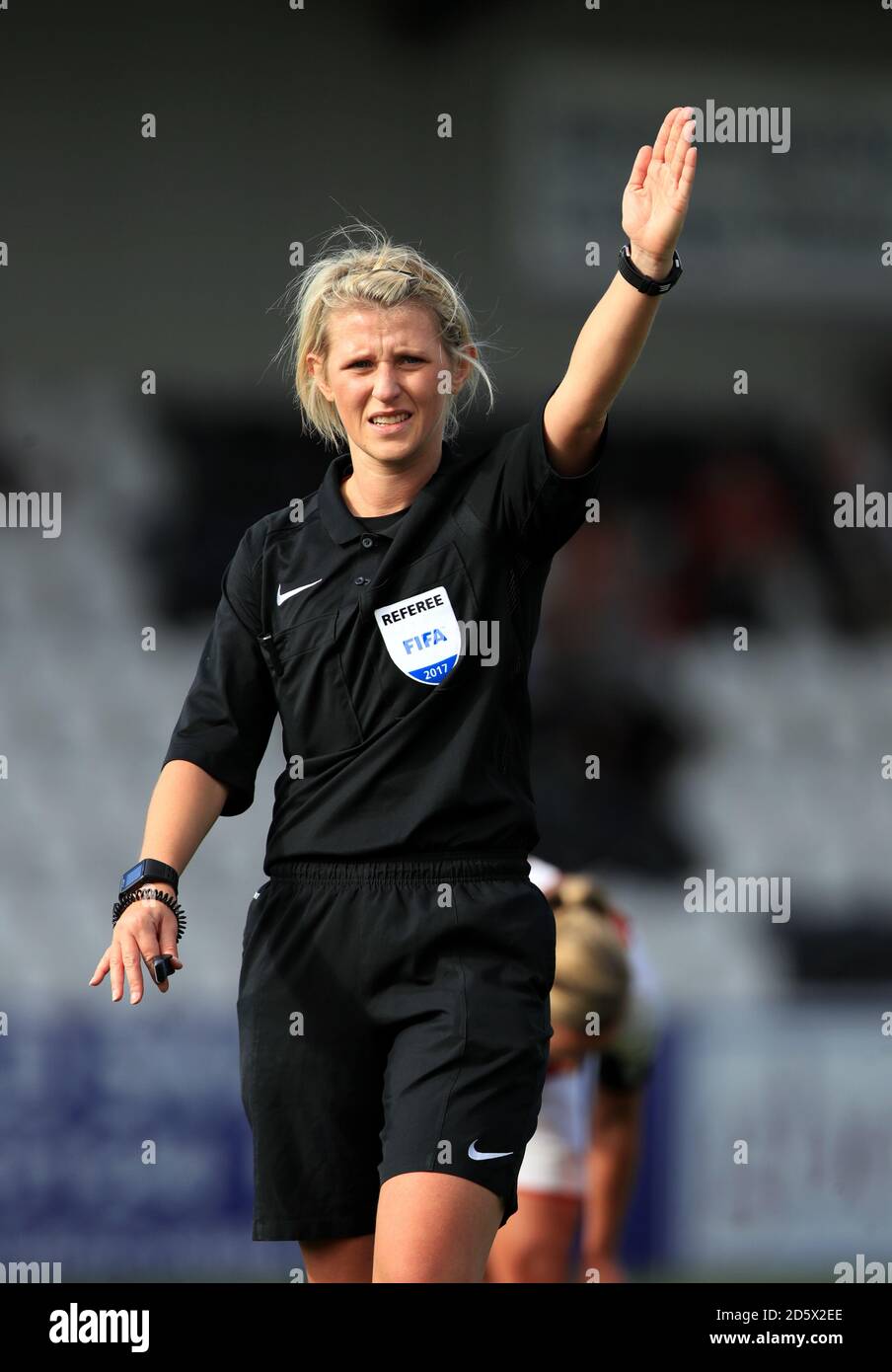 Referee Sarah Garratt Stock Photo - Alamy