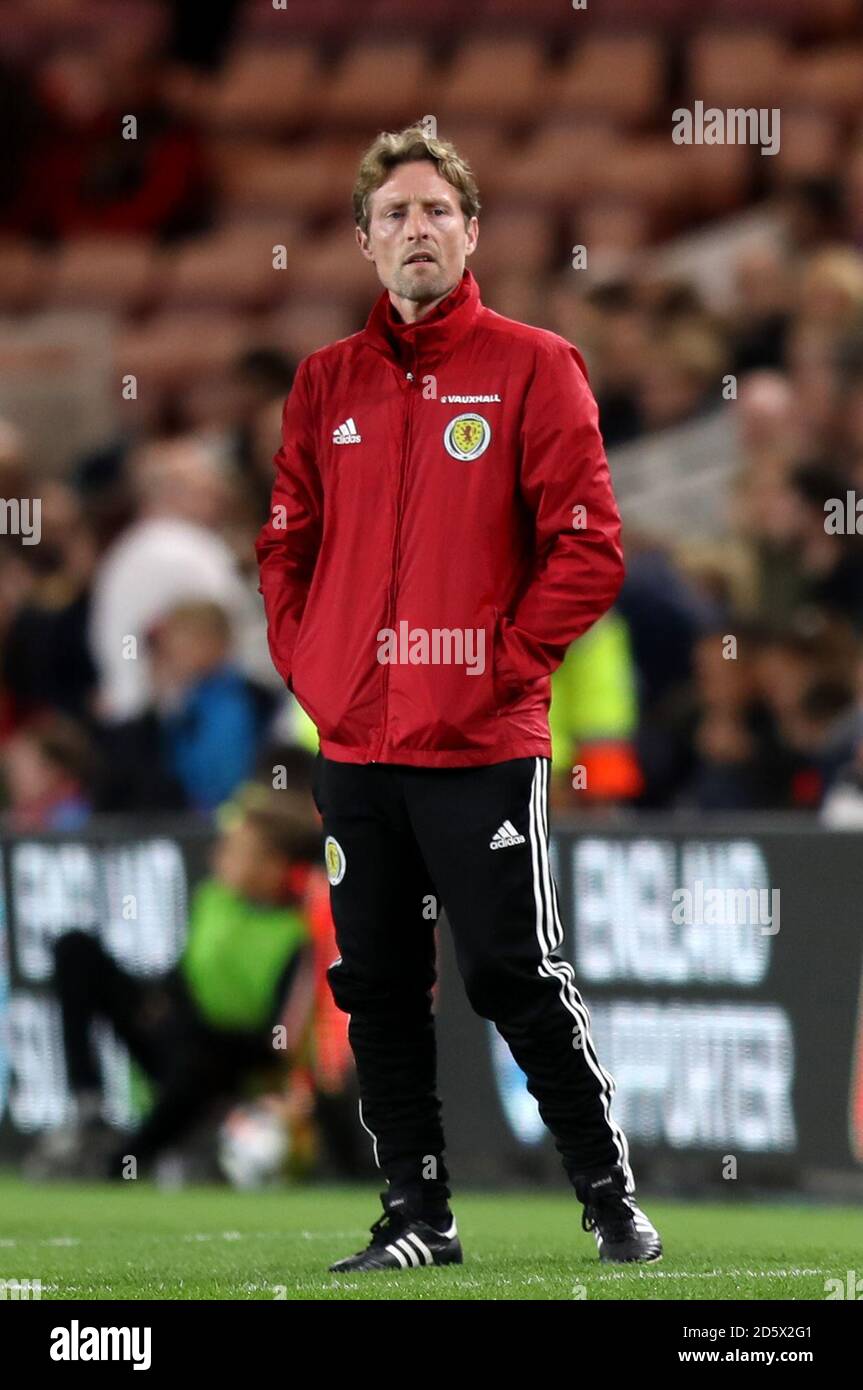 Scot Gemmill, Scotland manager Stock Photo - Alamy