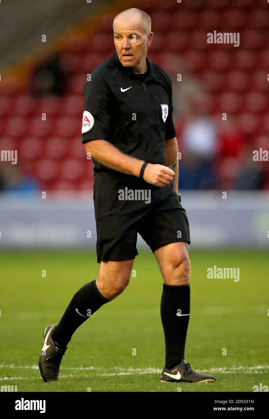 Referee Graham Salisbury Stock Photo - Alamy