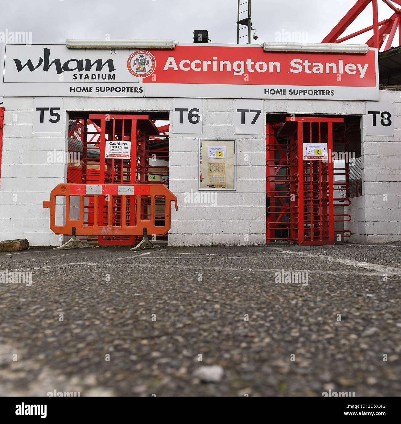 A general view of the Wham Stadium home of Accrington Stanley Stock ...
