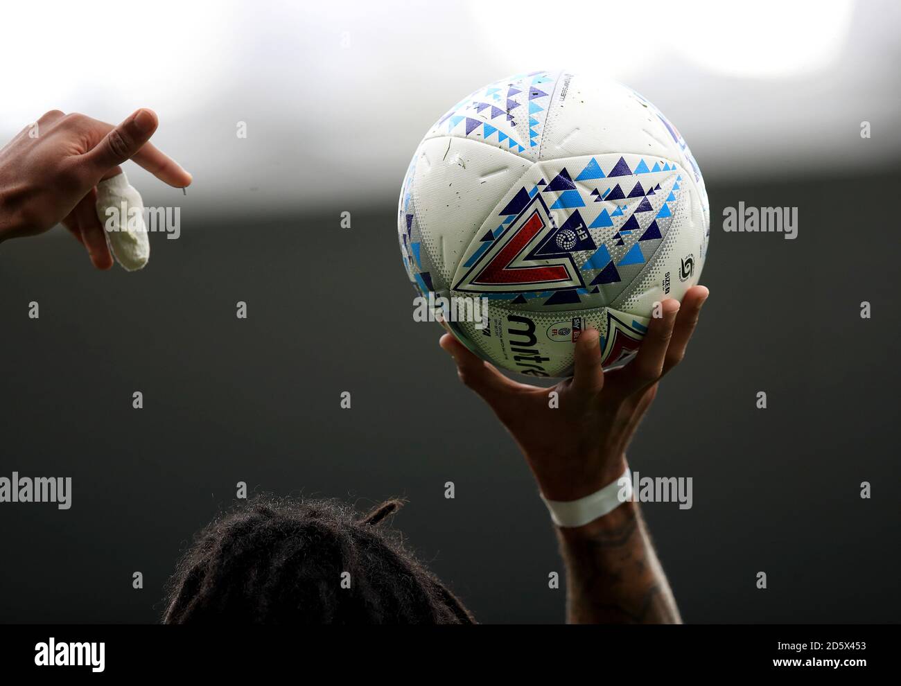 A detail view of a mitre match ball Stock Photo - Alamy