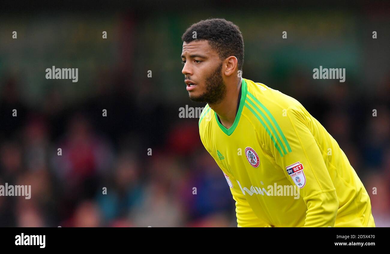 Accrington Stanley goalkeeper Aaron Chapman Stock Photo - Alamy