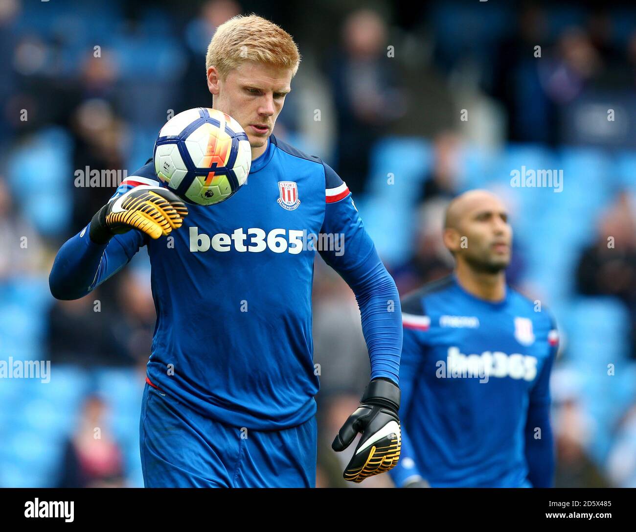 Stoke city goalkeeper jakob haugaard hi-res stock photography and ...