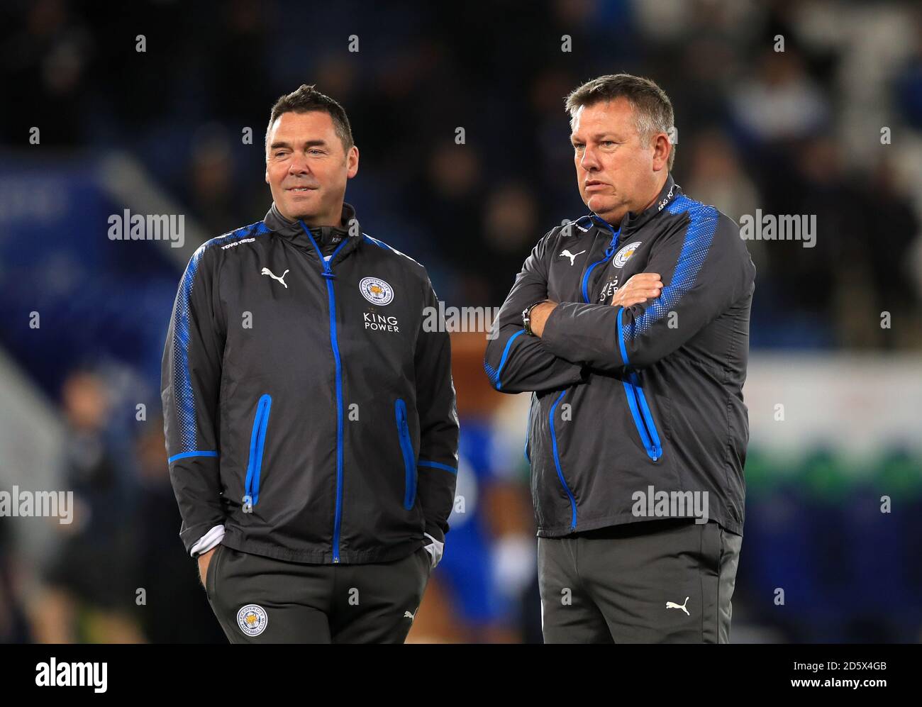 Leicester City head Physiotherapist Dave Rennie (left) and manager ...