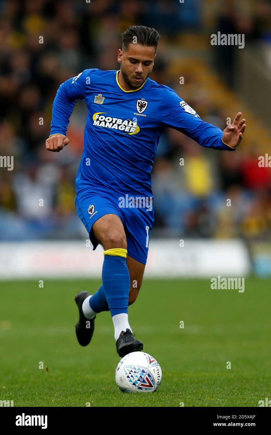 AFC Wimbledon's Harry Forrester Stock Photo - Alamy