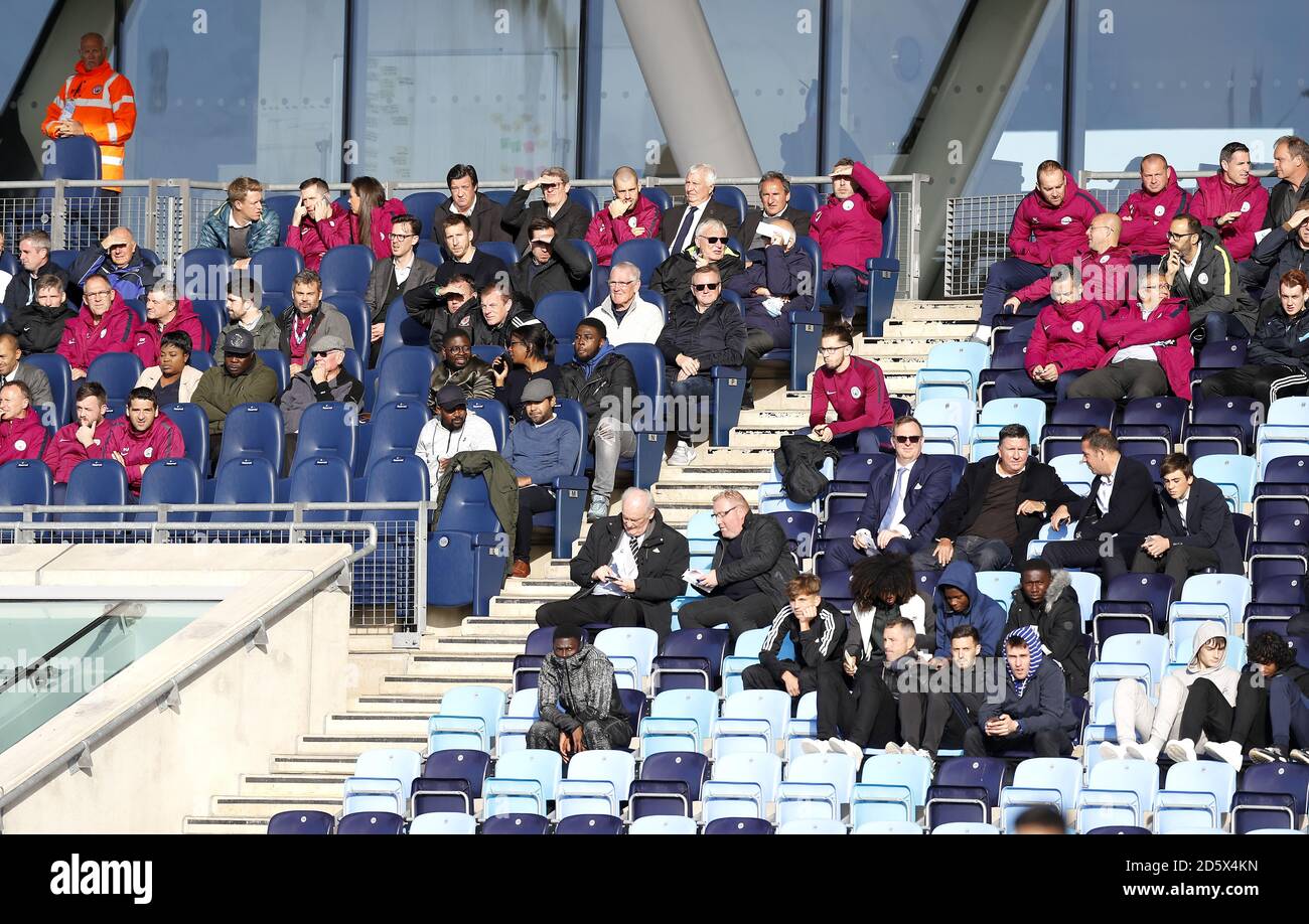 Football soccer gv general view supporters crowd hi-res stock ...