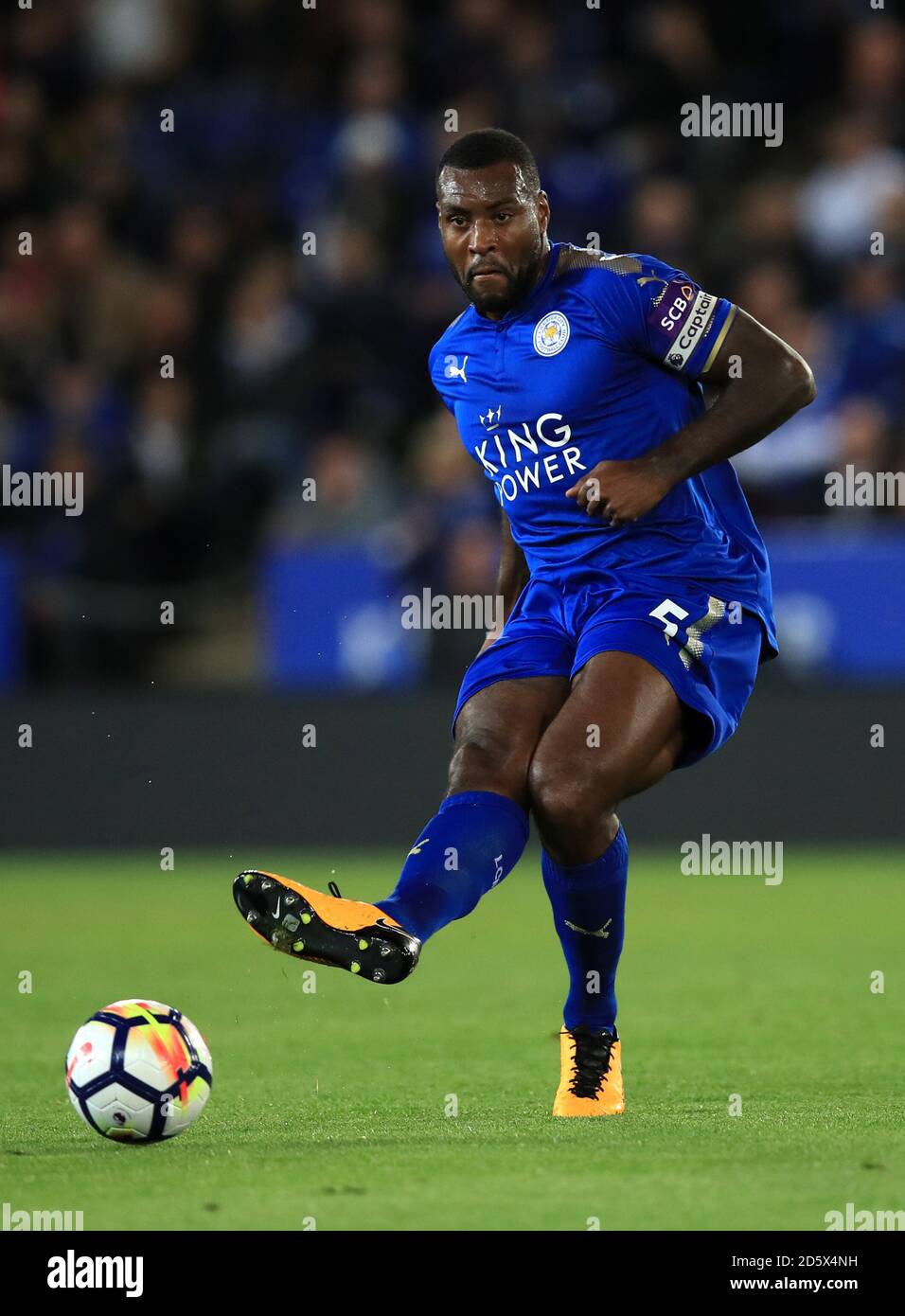 Leicester City's Wes Morgan Stock Photo - Alamy